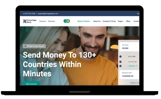 Prime Gate - Online Banking & Money Transfer